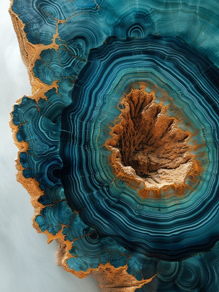 Abstract Blue Geode for Prints - Etsy