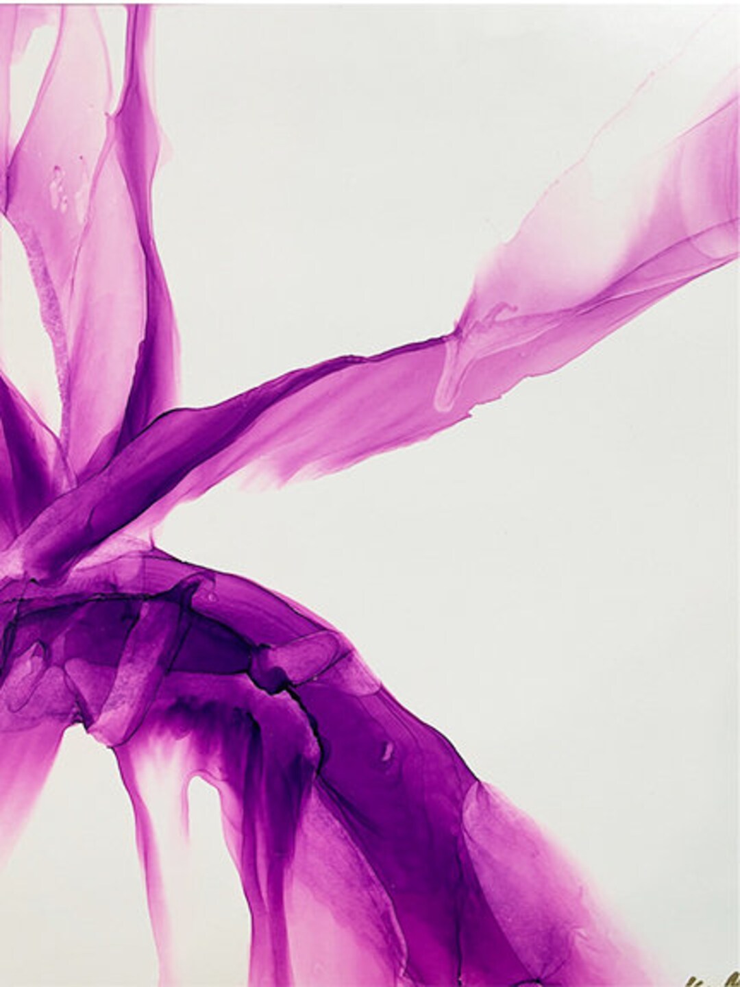 Abstract Purple K Alcohol Ink - Etsy