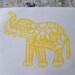 Elephant Decal/elephant Sticker/vsco/water Bottle/tribal/laptop Sticker ...