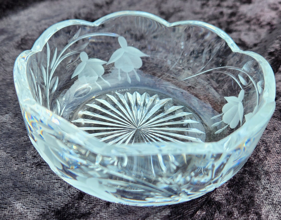 Stuart Crystal cascade 8 Diameter Bowl - Etsy