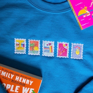 Emily Henry Stamps Embroidered Sweatshirt // Bookish Merch // Book ...
