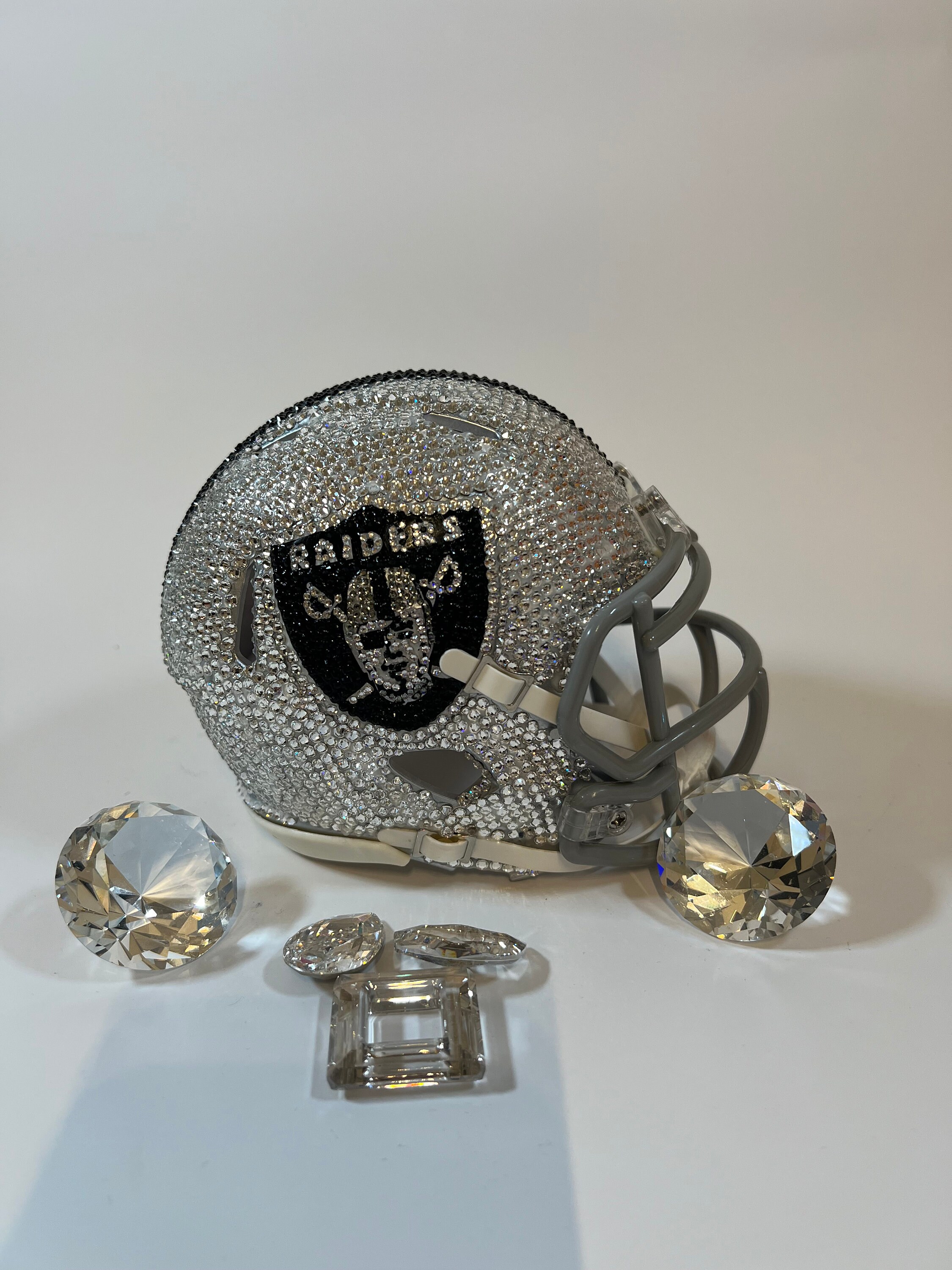 Raiders Mini Helmet Adorned With Austrian Crystals - Etsy
