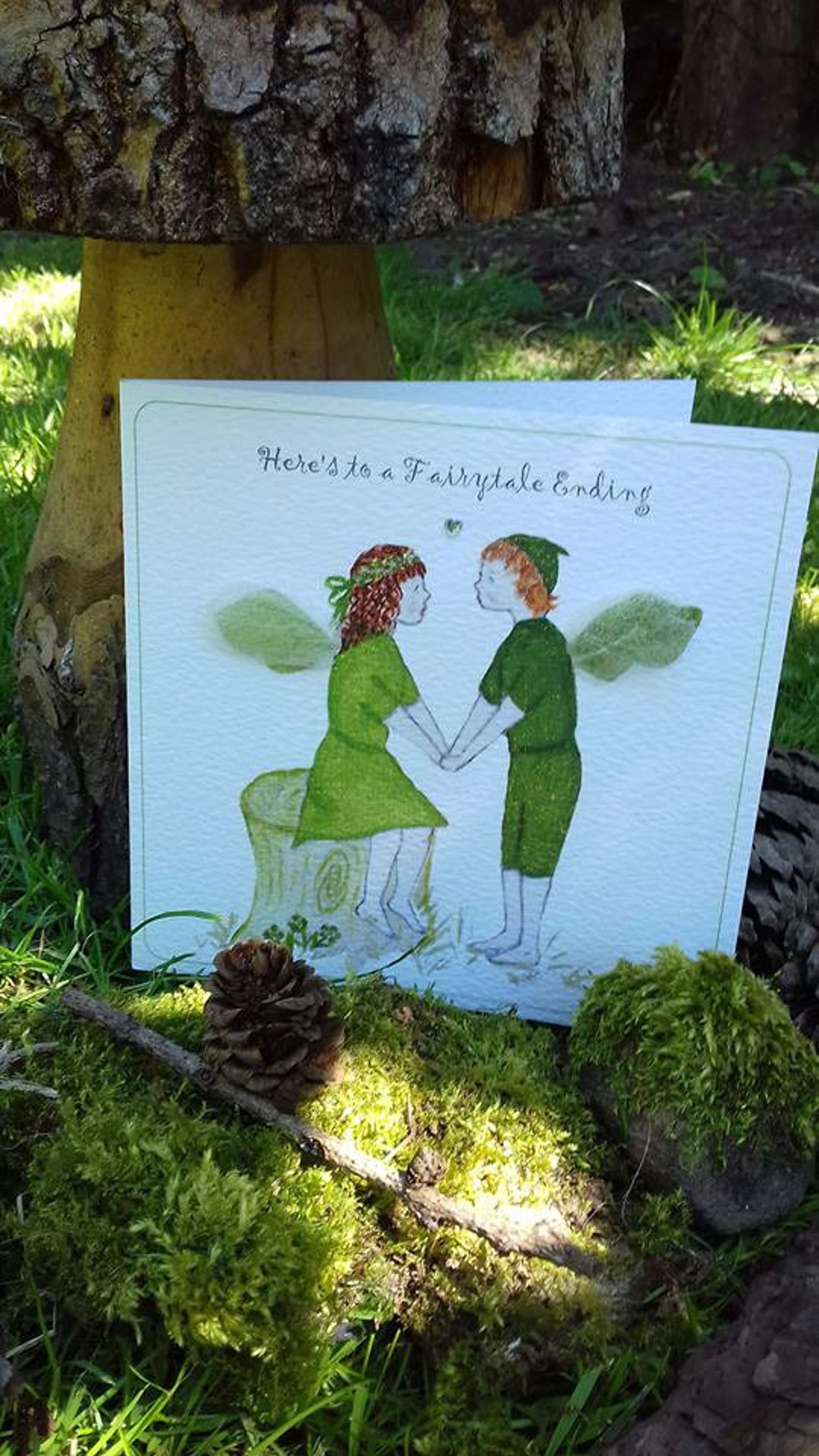 Fairy Wedding Card Fairytale Wedding Card Fairy Couple Card - Etsy