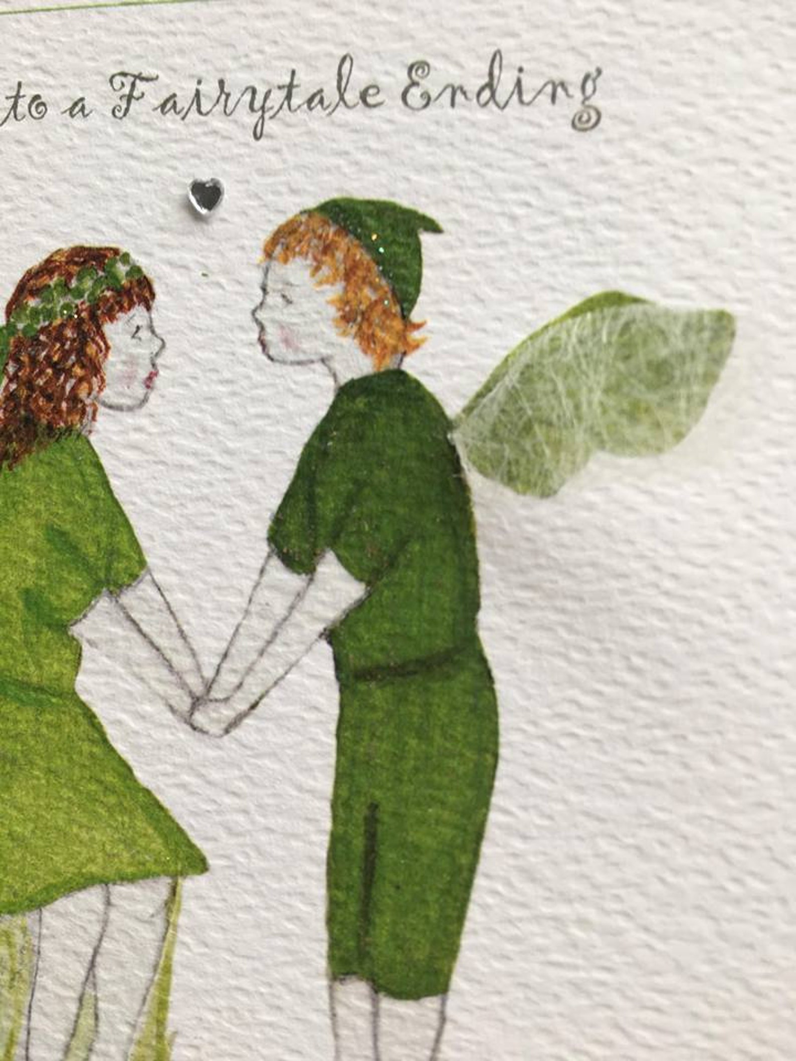 Fairy Wedding Card Fairytale Wedding Card Fairy Couple Card - Etsy