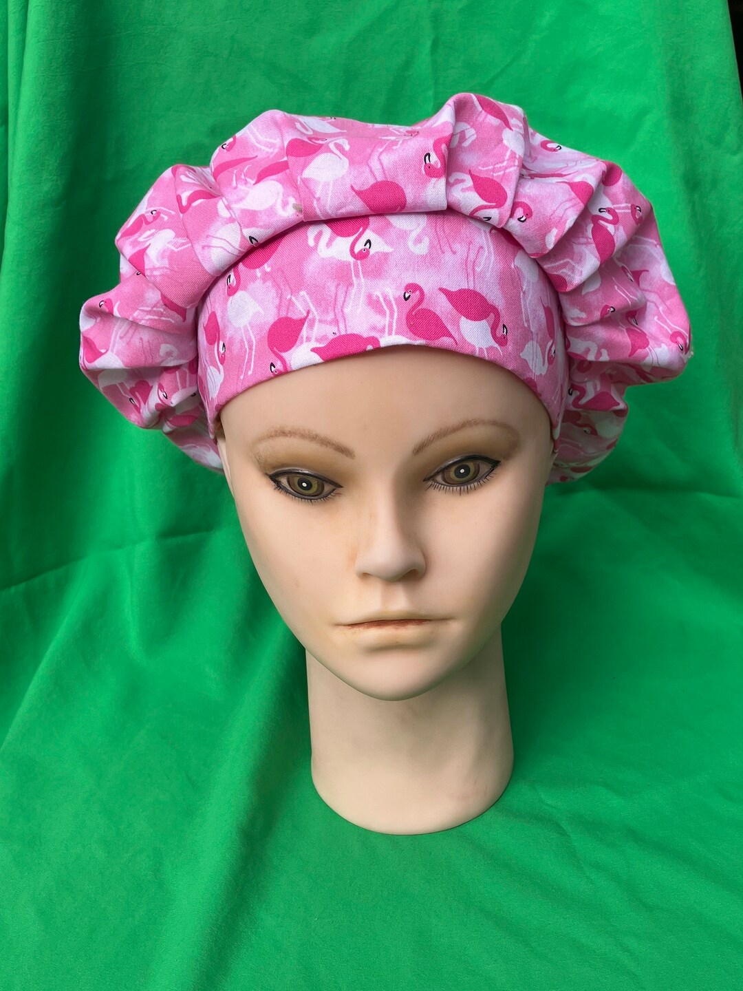 Pink Flamingos Surgical Scrub Cap Bouffant Style/chef Hat/chemo Hat - Etsy