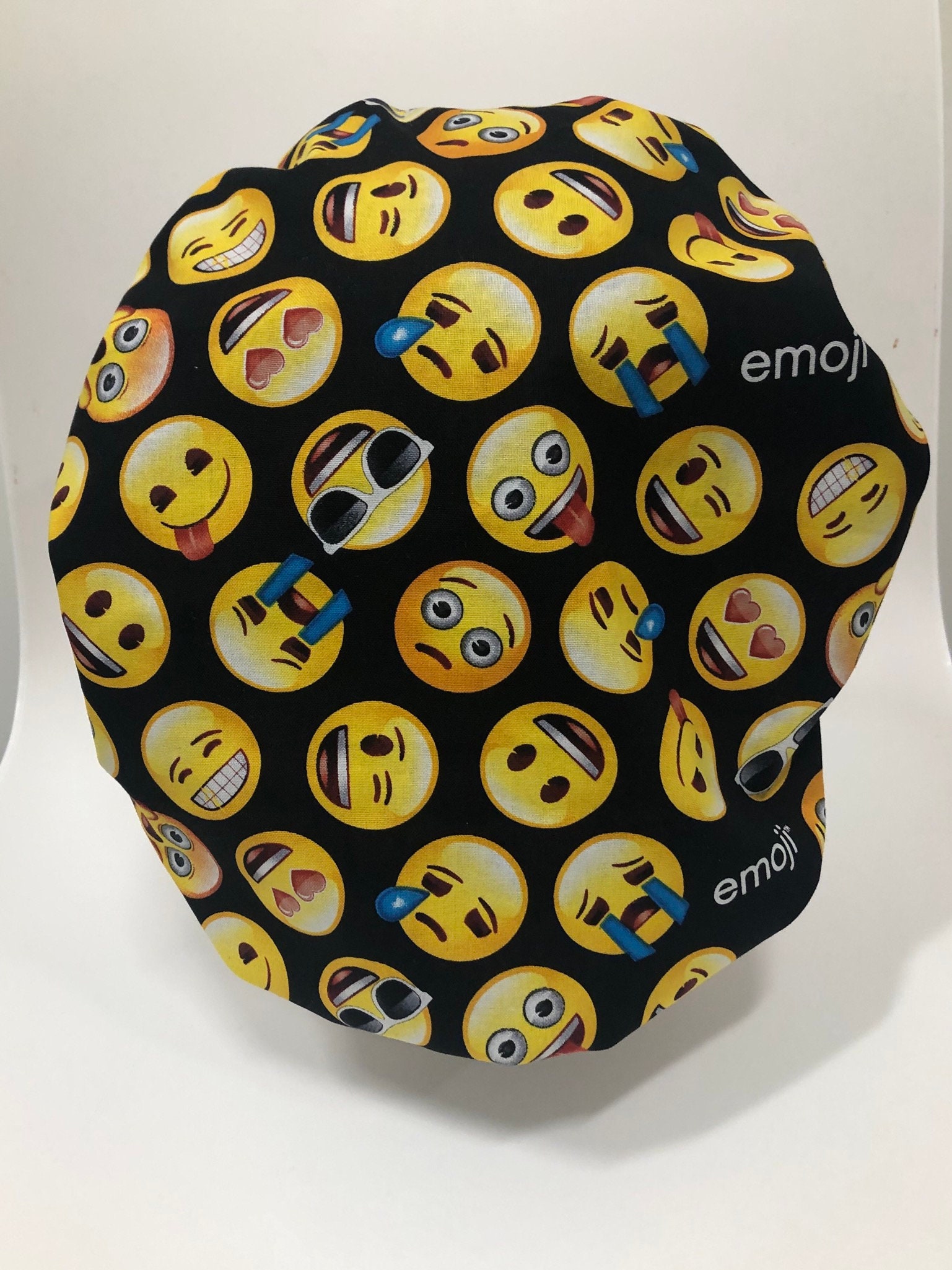 Smiley Face Emoji Surgical Scrub Cap Bouffant Style/chef - Etsy UK