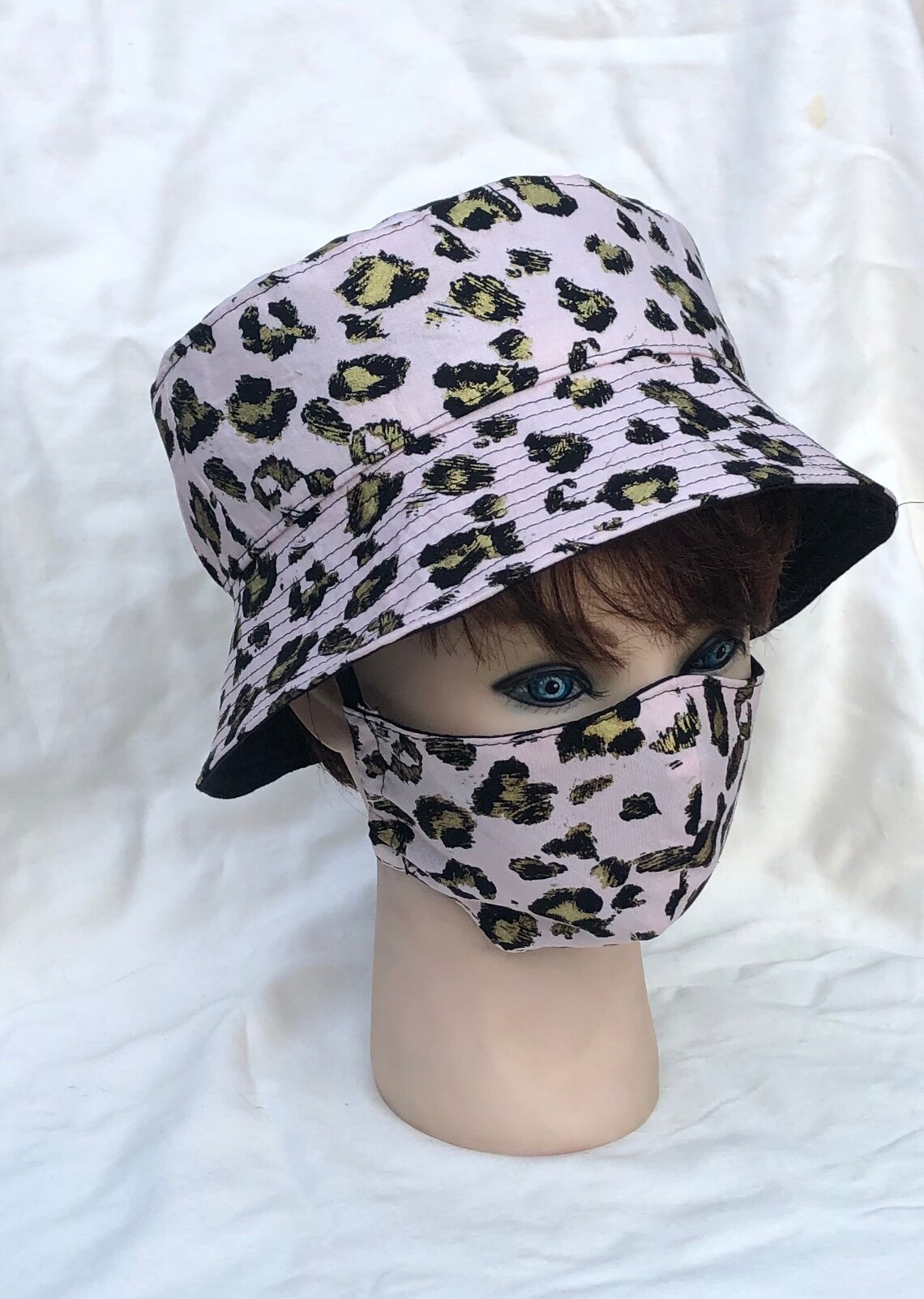 Mask Pink Leopard Print Hat Sold Seperate - Etsy