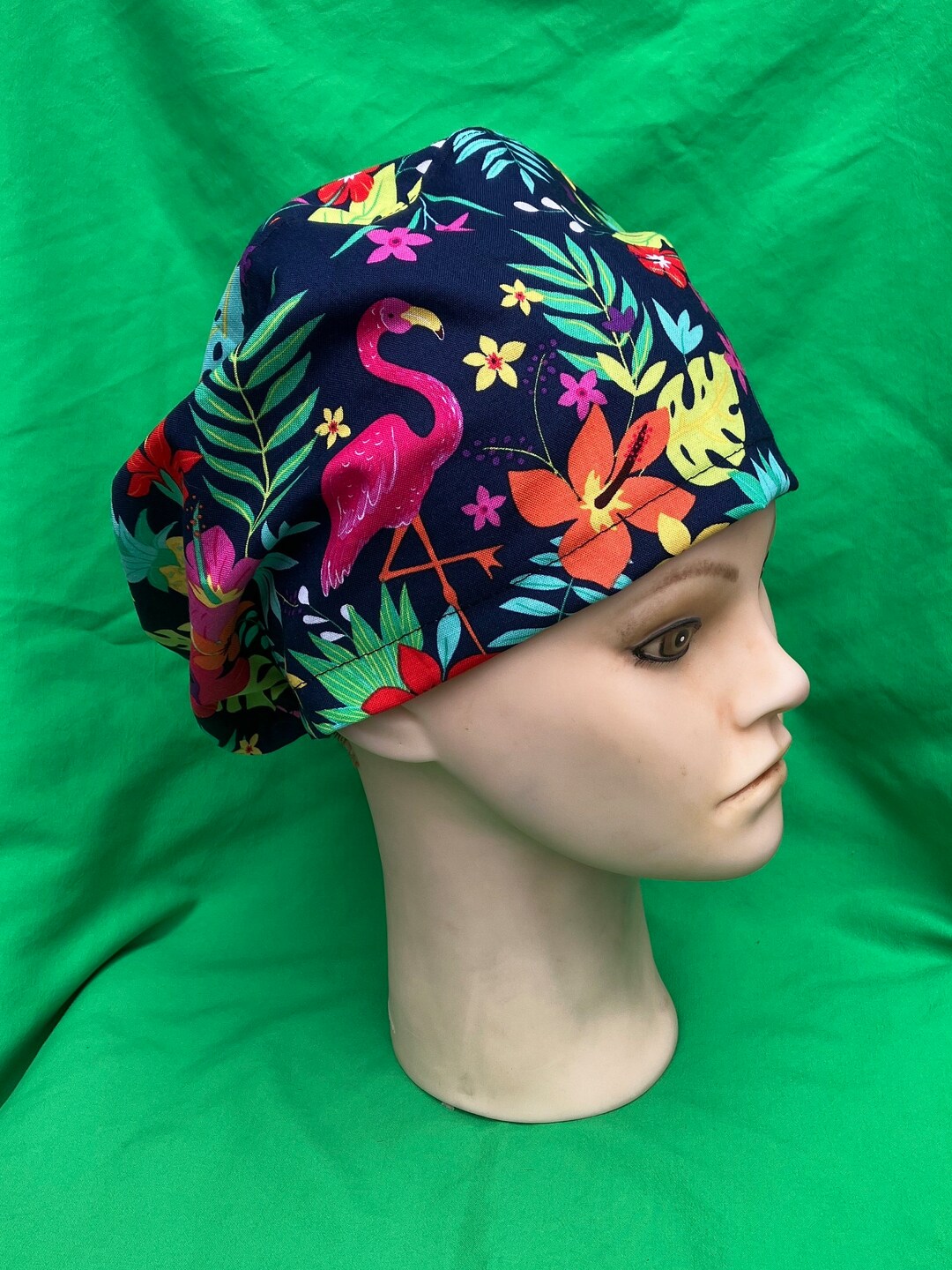 Blue Flamingo Basic Surgical Scrub Cap / Chef Hat / Bonnet / OR Nurse ...