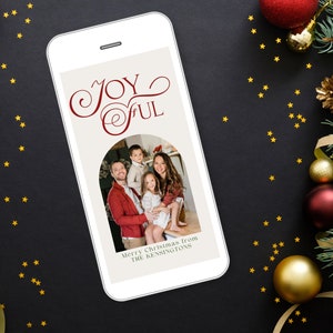 Animated Christmas Card for Phone Digital Holiday Card Edit in Canva ...