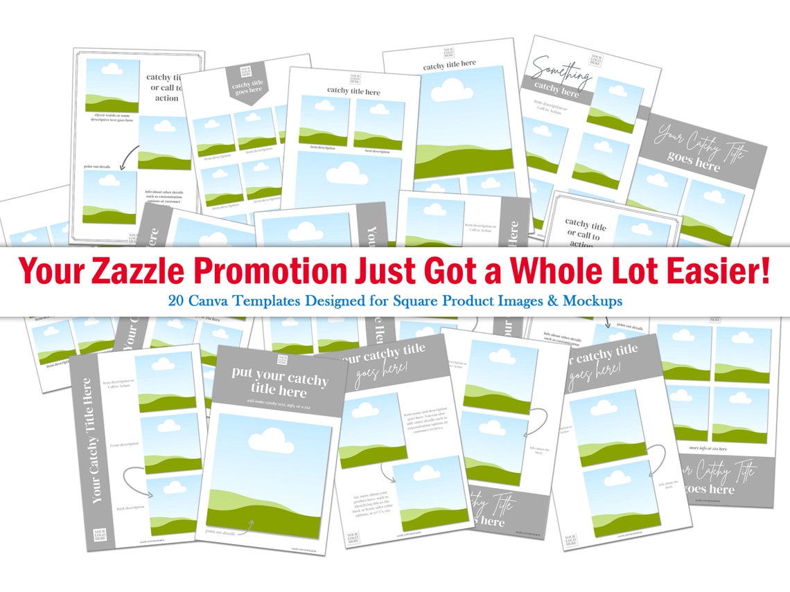 20 Pinterest Canva Templates for Zazzle and Instagram | Vertical Pins ...