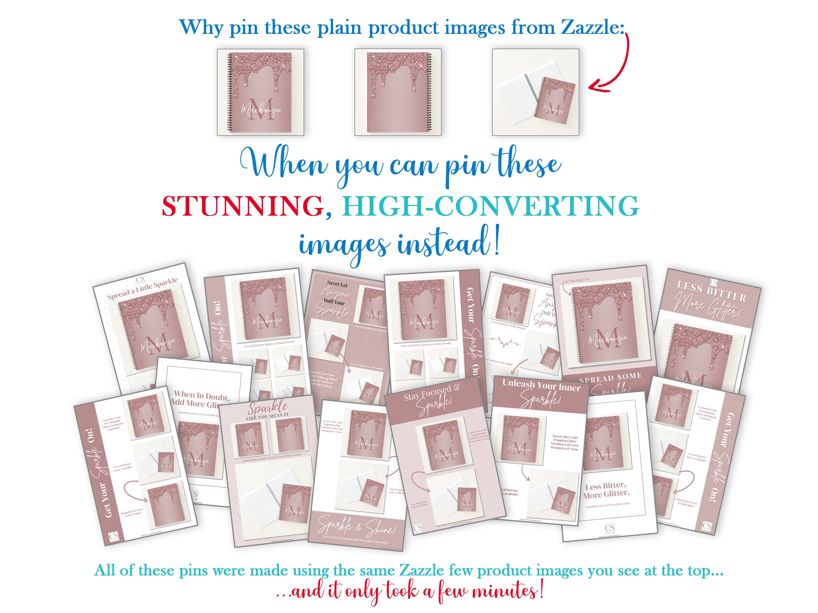 20 Pinterest Canva Templates for Zazzle and Instagram | Vertical Pins ...
