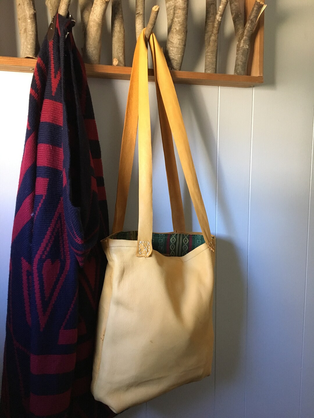 All Leather Tote - Etsy
