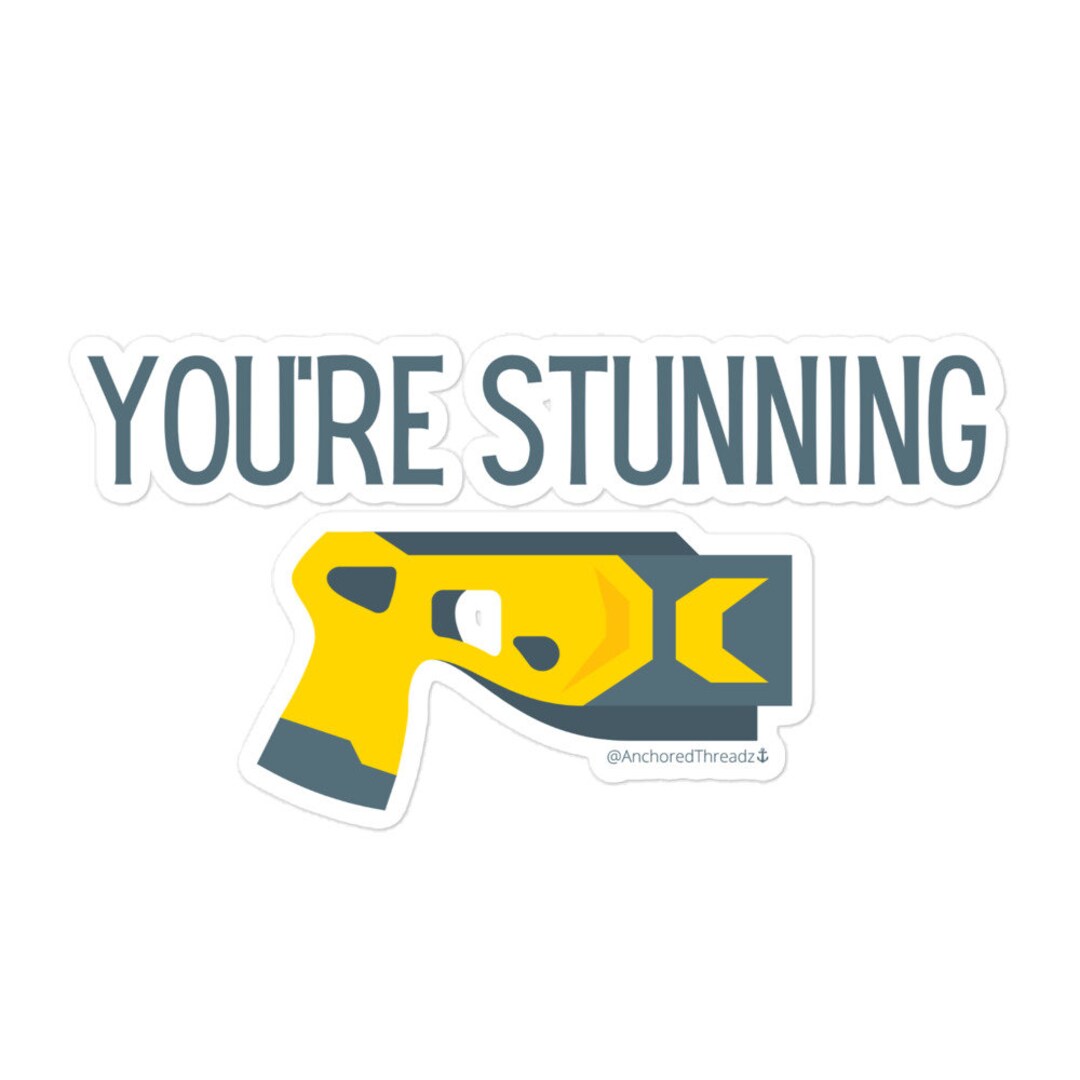 Police Sticker, Taser, Stun Gun, Police Wife Sticker, Funny Sticker ...