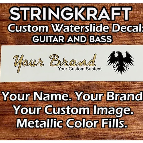 CUSTOM Vintage Style Guitar and Bass Waterslide Headstock - Etsy