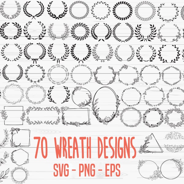 Wreath Monogram - Etsy