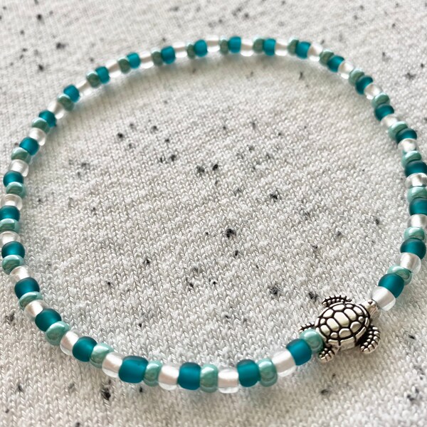 Sea Turtle Anklet - Etsy