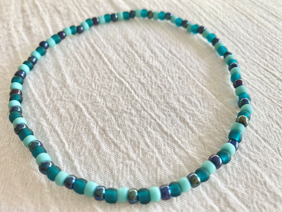 Anklet, Blue Ankle Bracelet, Boho Anklet, Beach Jewelry, Unique Jewelry ...