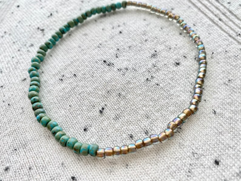 Anklet - Beaded Bracelet - Water-safe - Stretchy Bracelets - Gift Ideas ...