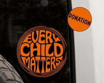 Every Child Matters Hand Print Decal bumper sticker vinyl | Etsy