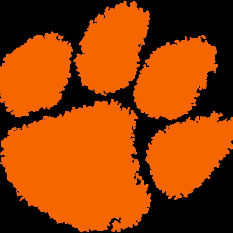 Clemson Paw Decal Etsy