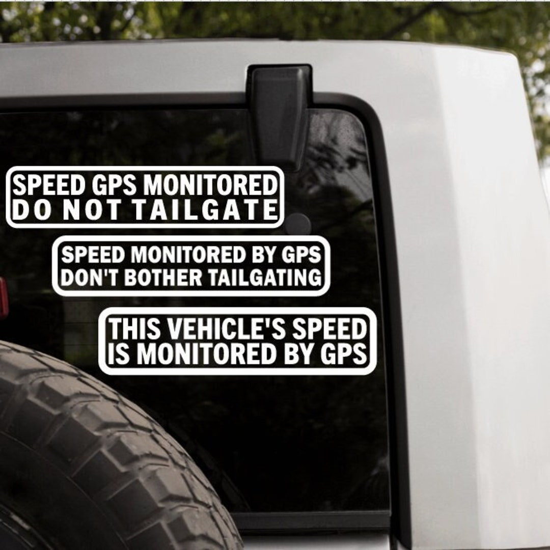 Speed Monitored by GPS Decal Window Bumper Sticker - Etsy Australia