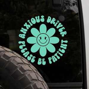 Anxious Driver Please Be Patient Decal Bumper Sticker Vinyl - Etsy