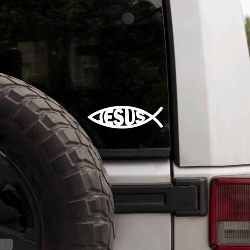 Jesus Fish Decal - Etsy