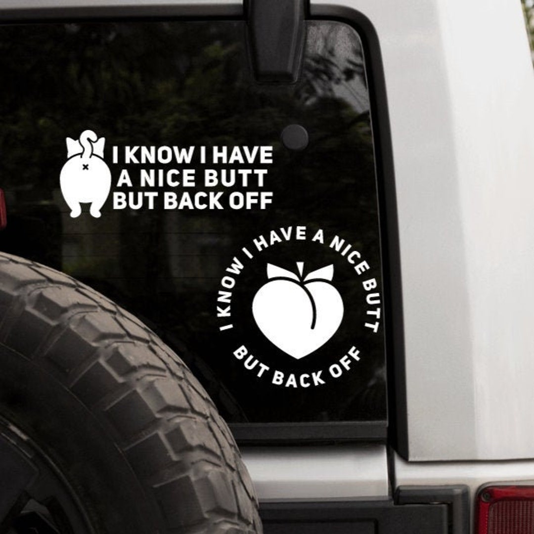 Back off Decal Window Bumper Sticker - Etsy