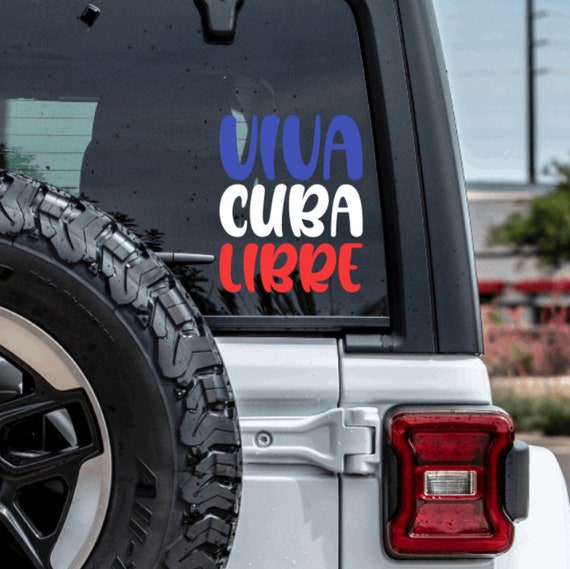 Viva Cuba Libre Window Laptop Car Decal Sticker | Etsy