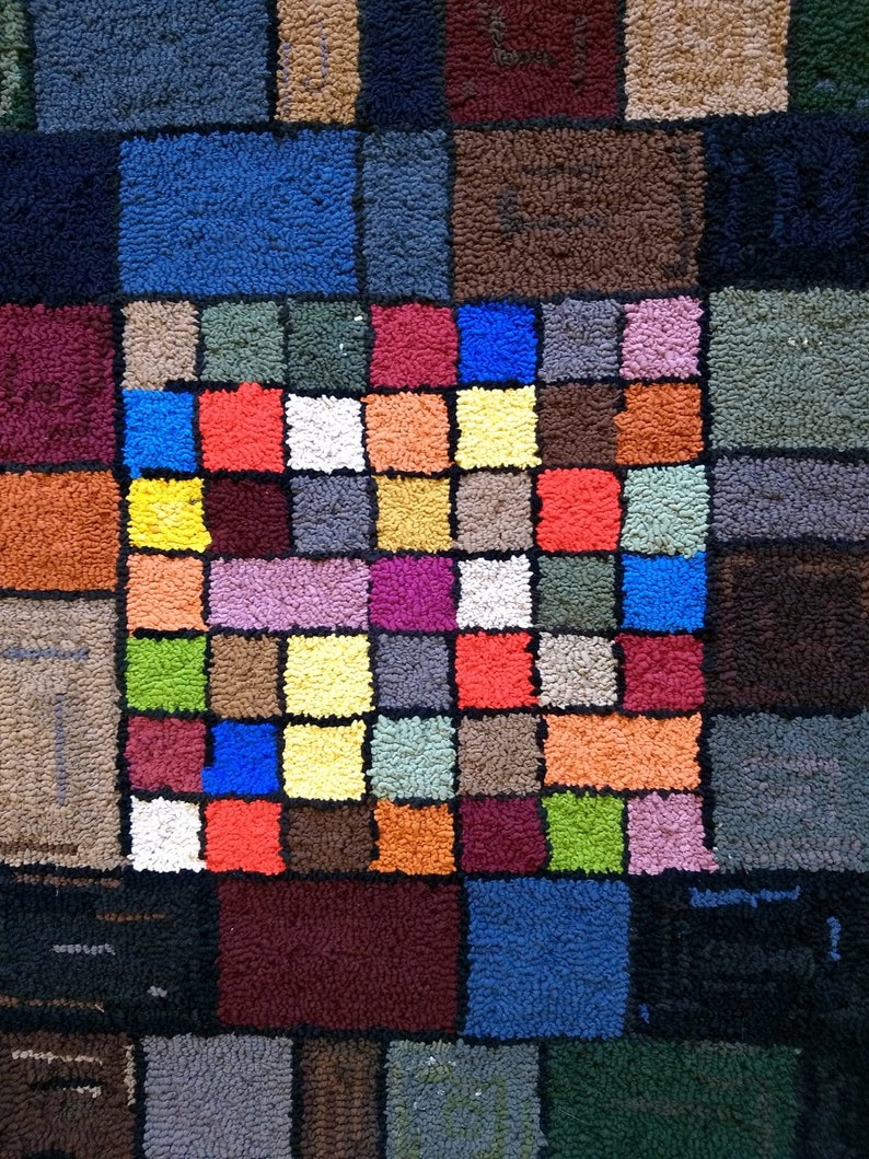 Hand Hooked Rug - Kleeful (autumn) - Original Design - Etsy
