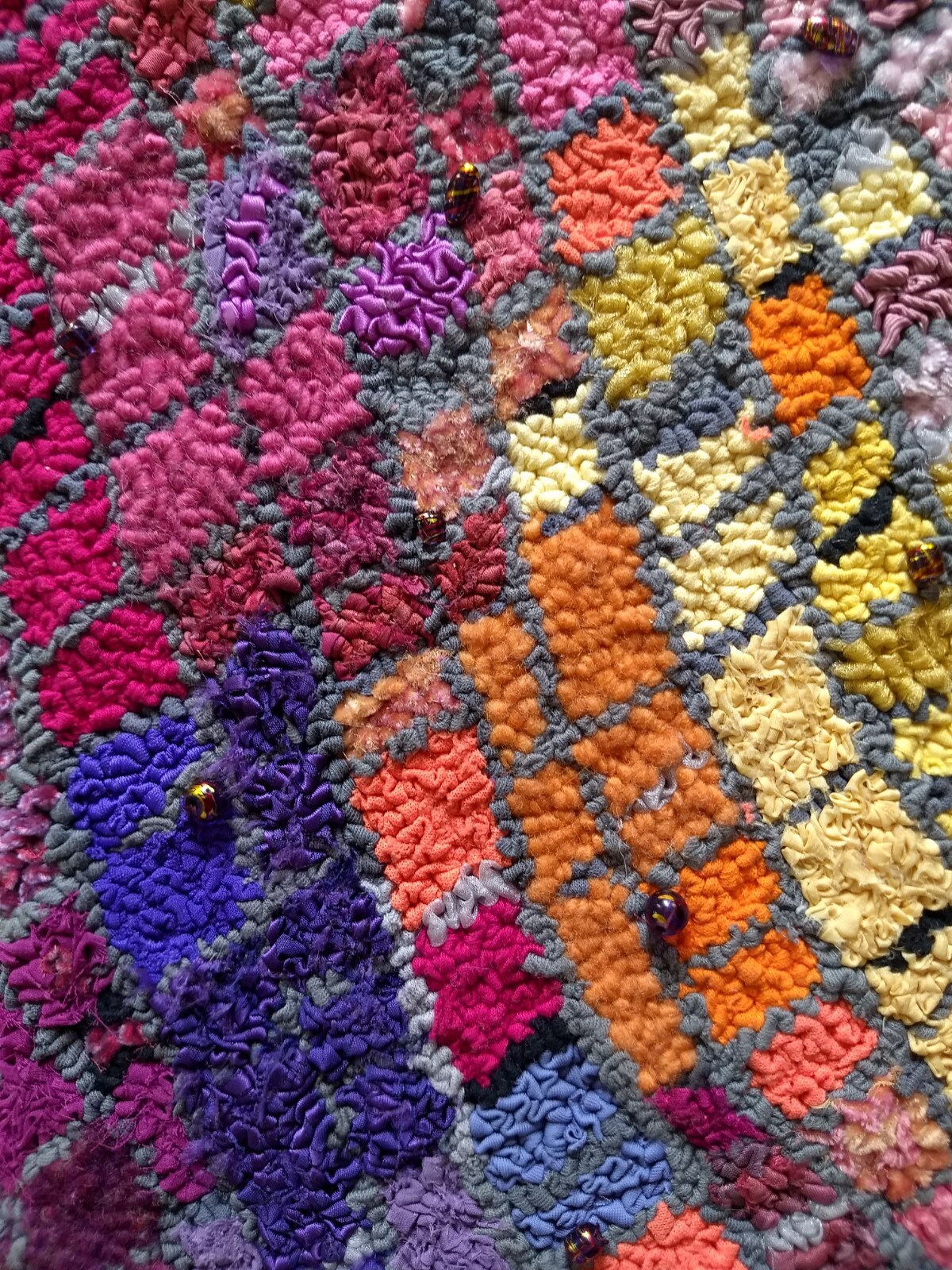 Hand Hooked Rug - Rags to Riches - Original Design - Etsy