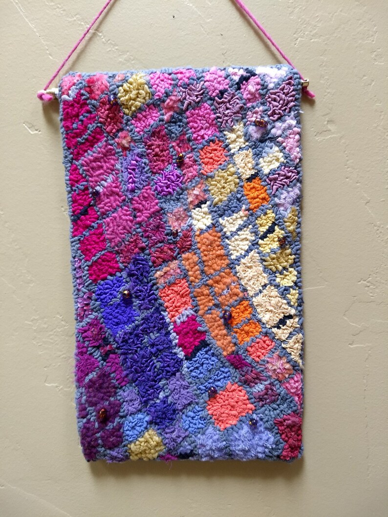 Hand Hooked Rug - Rags to Riches - Original Design - Etsy