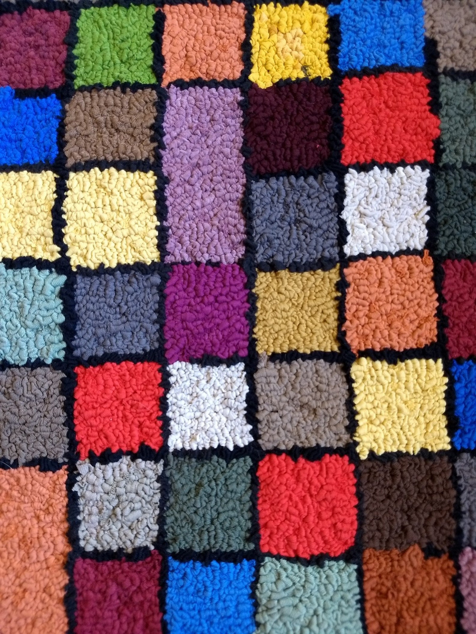 Hand Hooked Rug - Kleeful (autumn) - Original Design - Etsy