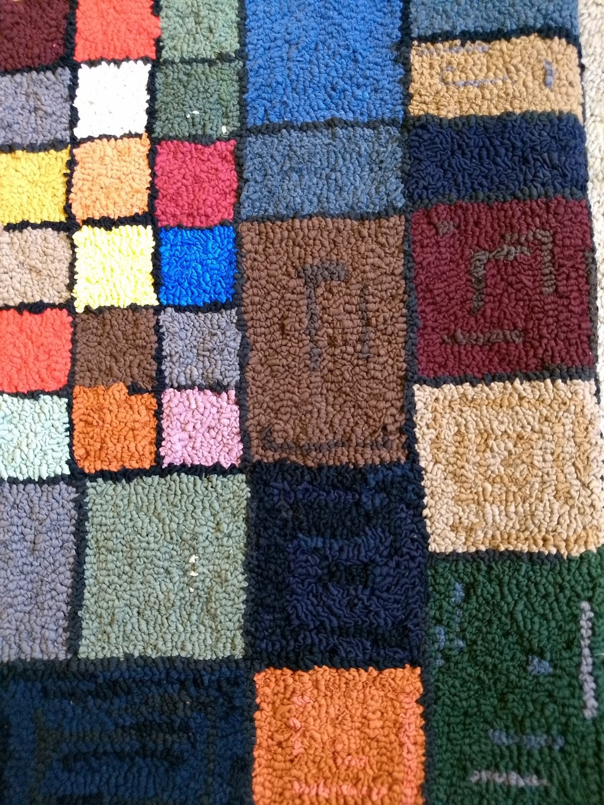 Hand Hooked Rug - Kleeful (autumn) - Original Design - Etsy