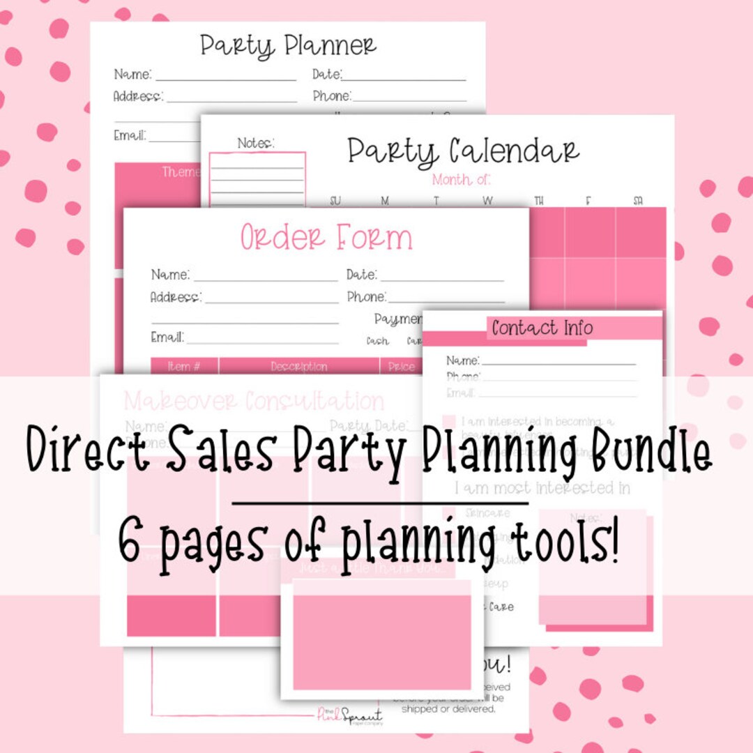 Direct Sales Party Planning Bundle - Etsy