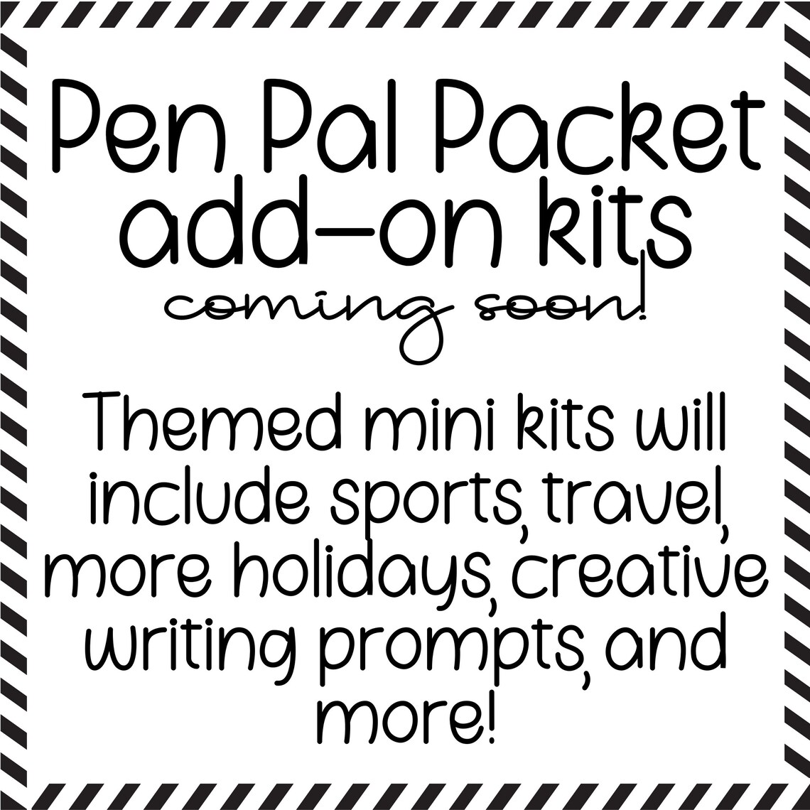 Pen Pal Packet Writing Prompts and Coloring Pages - Etsy