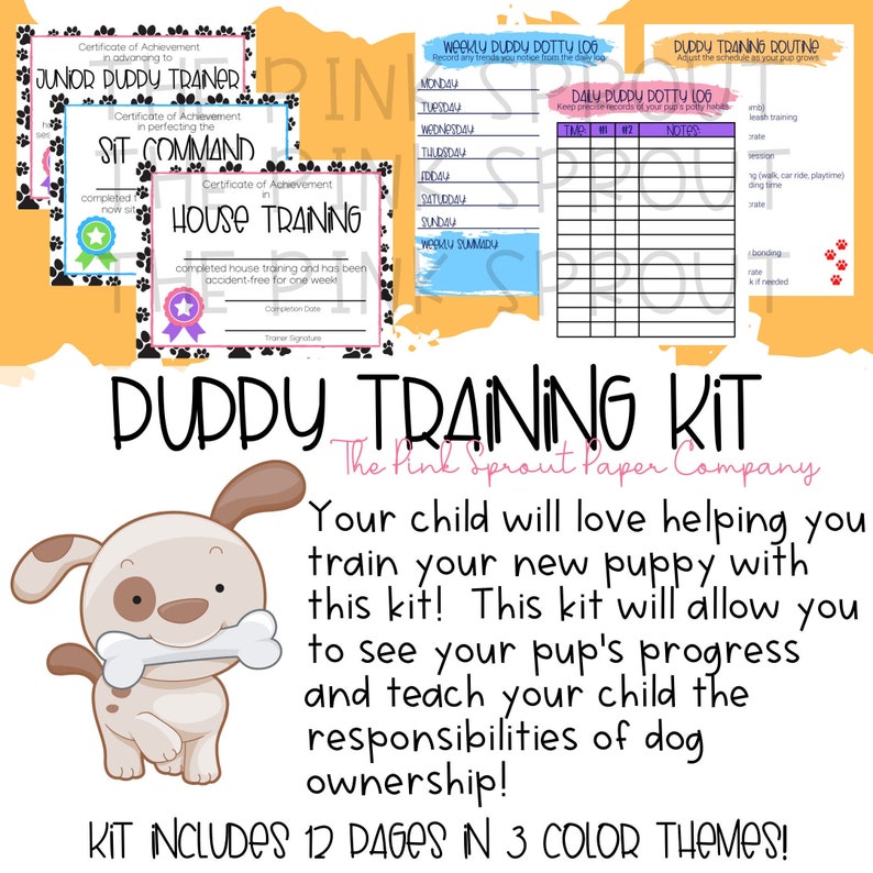 Puppy Training Kit Printables - Etsy