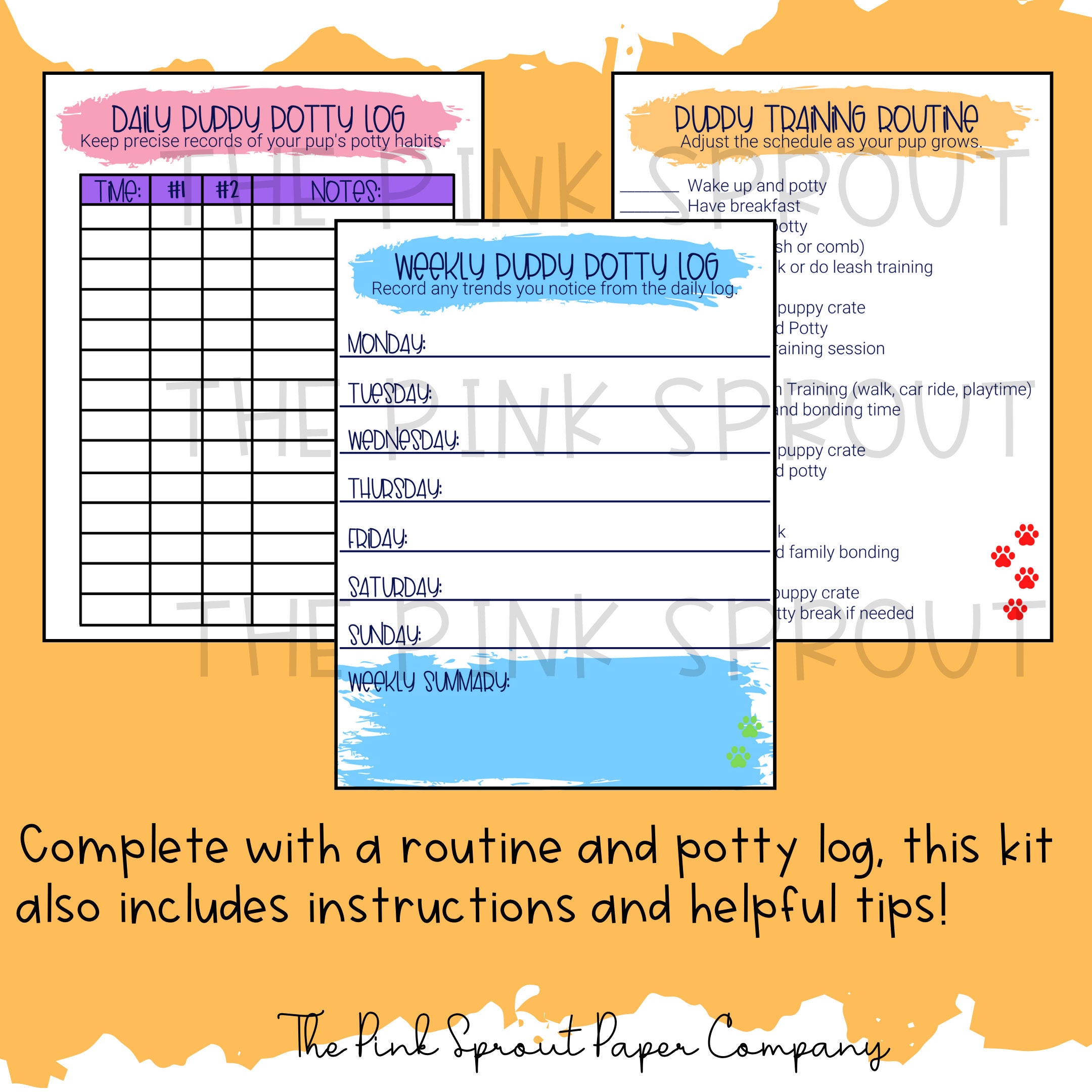 Puppy Training Kit Printables - Etsy