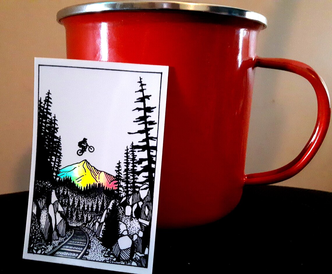 Holographic Sticker Pemberton Train Gap Pen and Ink - Etsy