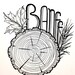 Print Banff Alberta Maple and Pine Pen and Ink - Etsy