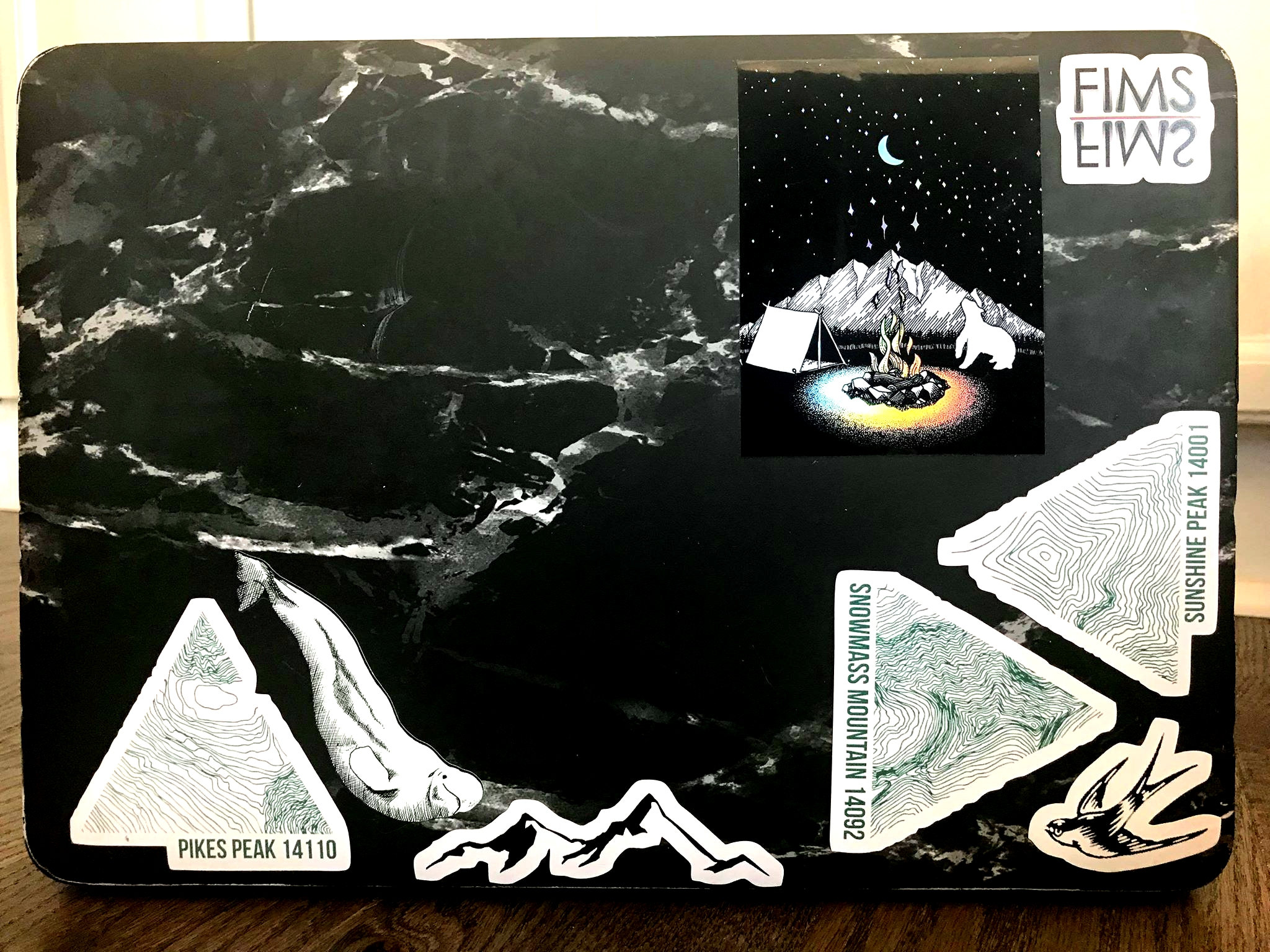 Matte Sticker - Arctic Beluga Whale - Original Pen and Ink Illustration ...