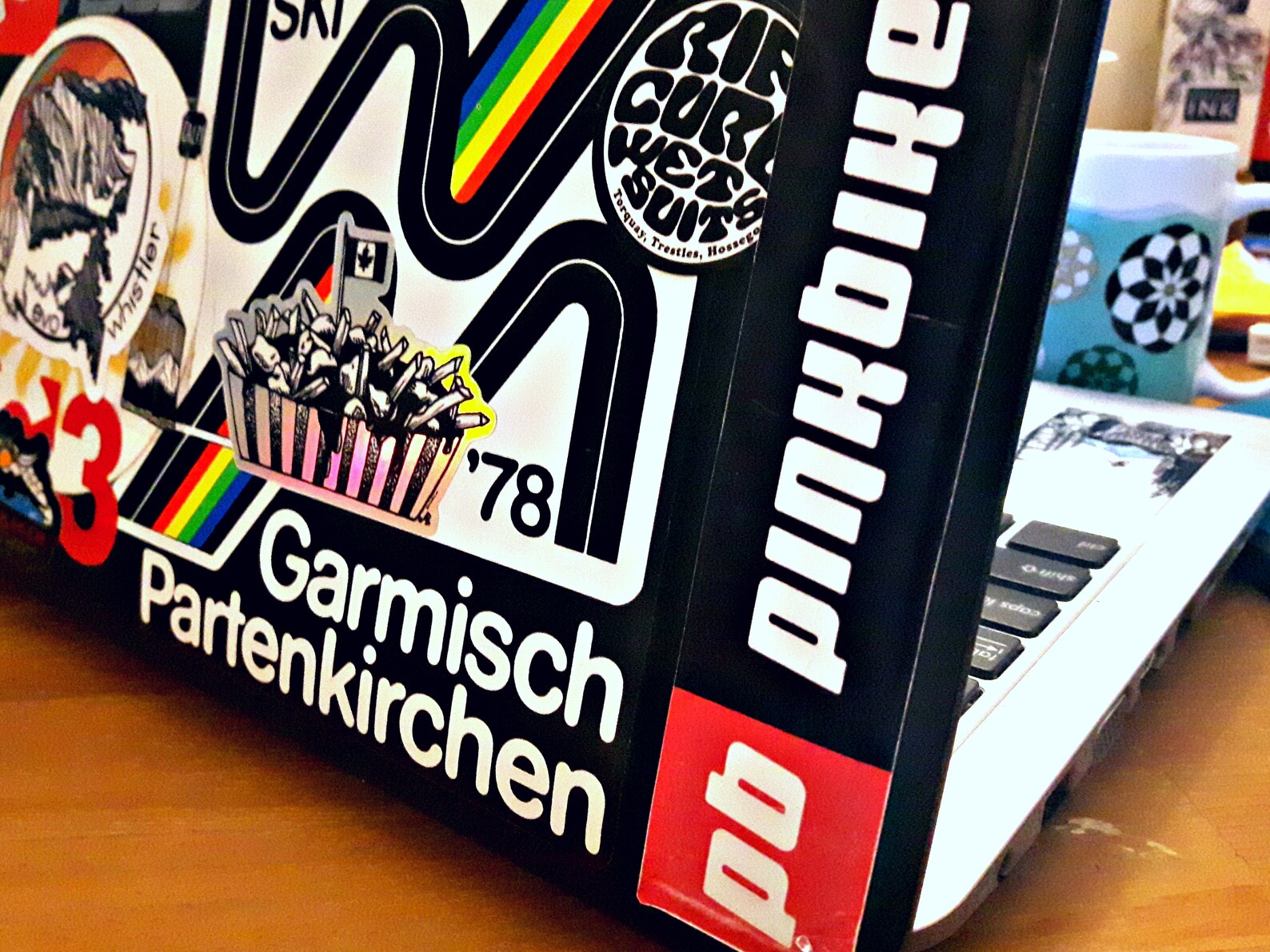 Holographic Sticker - Canada Flag on Poutine - Canadian Pen and Ink ...