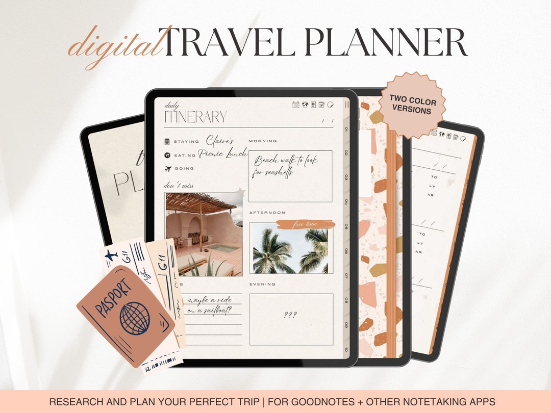 Digital Travel Planner Goodnotes Travel Planner for iPad 2023 Undated ...