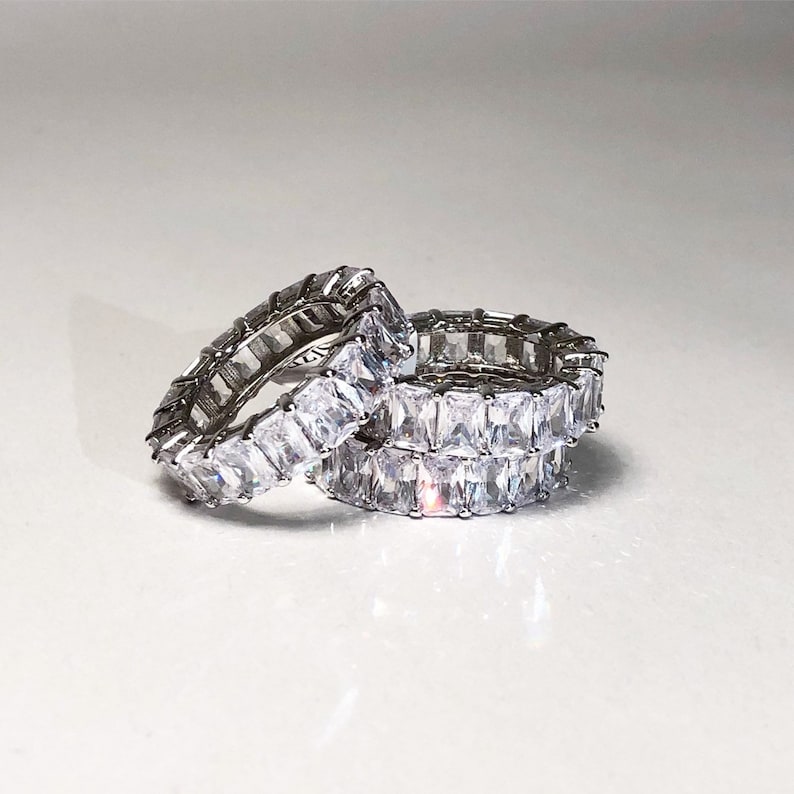 DIAMOND WINDOW Band Ring - Etsy UK