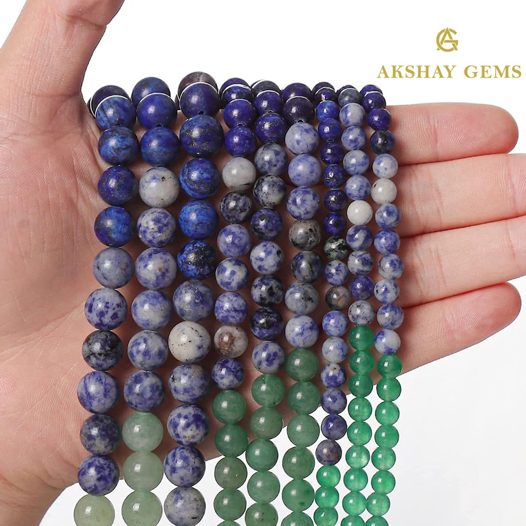 7 Chakra Seven Chakra Loose Round Beads Healing Gemstone Loose Beads ...