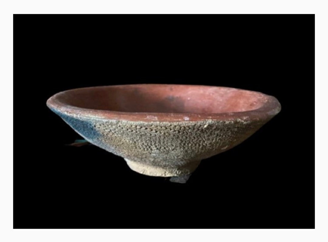 REDWARE Native American Clay Pottery Bowl From a French - Etsy