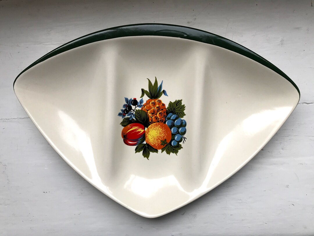 Carlton Ware, Fruit Basket, 1950's Triform Shape, 3 Compartment, Large ...