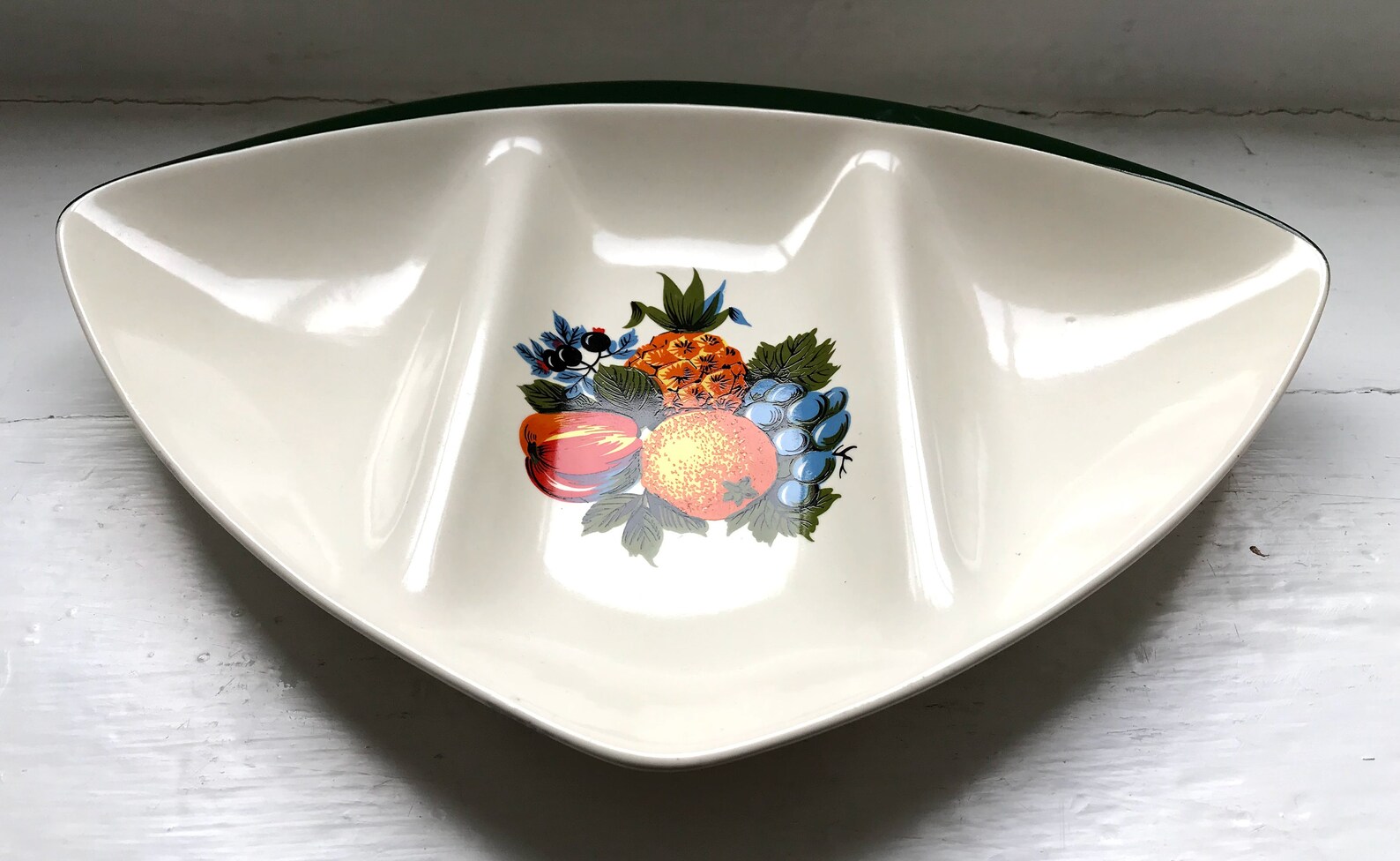 Carlton Ware, Fruit Basket, 1950's Triform Shape, 3 Compartment, Large ...