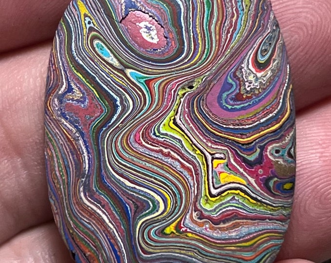 Psychedelic Cadillac Ranch FORDITE Designer Cabochon - Etsy