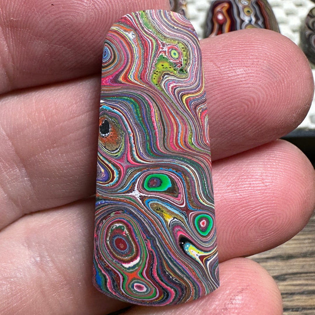 Psychedelic Cadillac Ranch FORDITE Designer Cabochon - Etsy